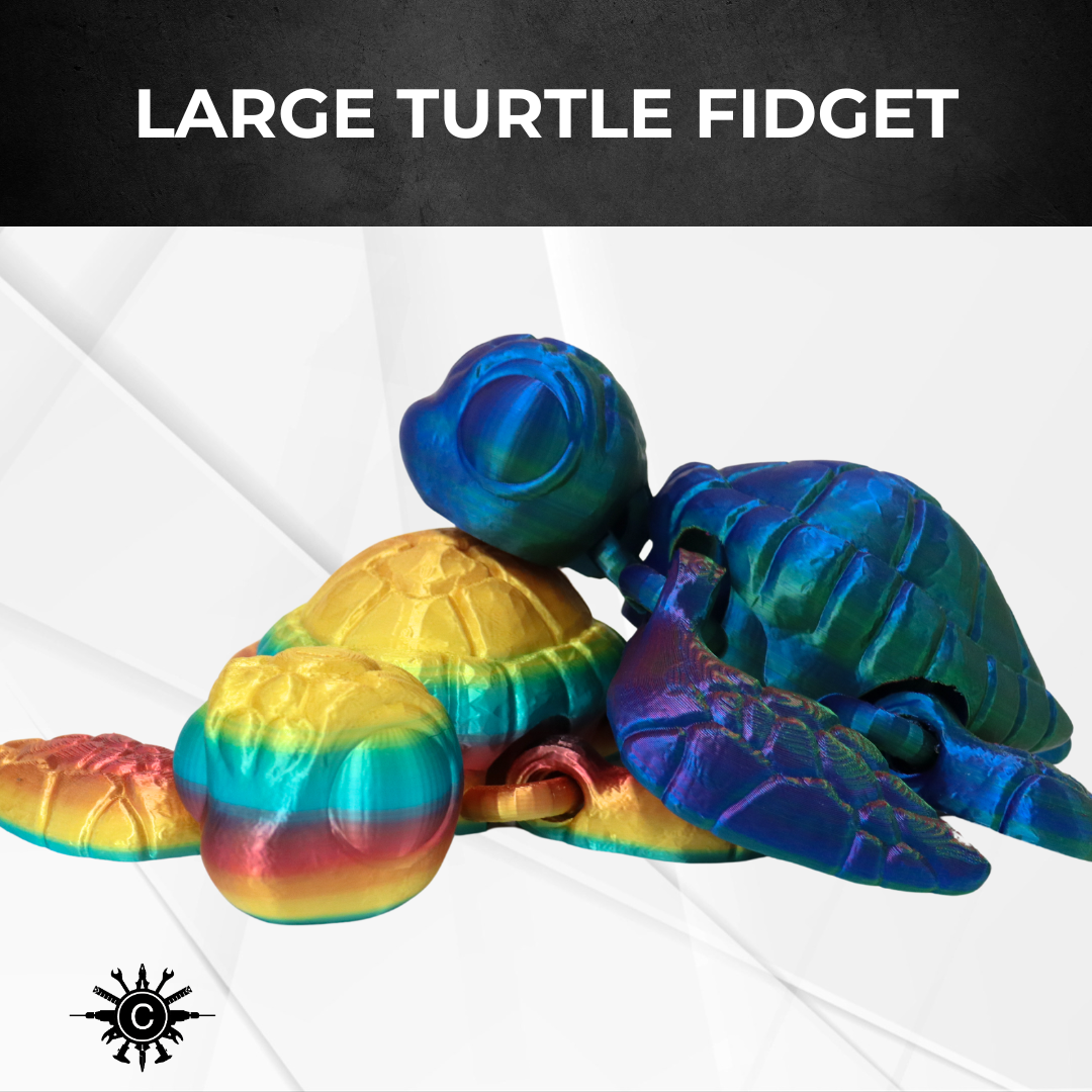 Large Turtle Fidget Toy – Cobba's Creations
