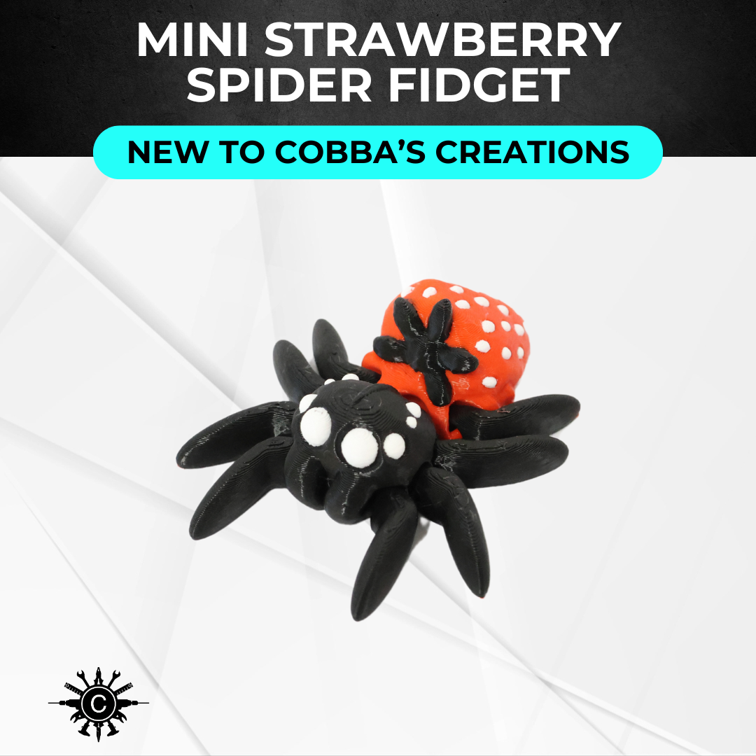 Mini Strawberry Spider Fidget Toy – Cobba's Creations